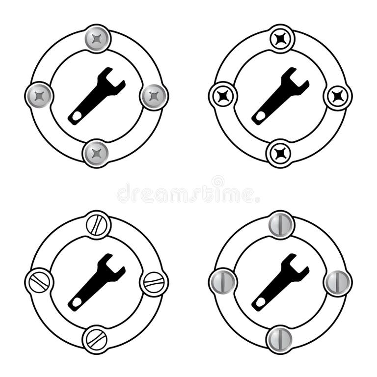 Spanner stock vector. Illustration of label, empty, modern - 59862207