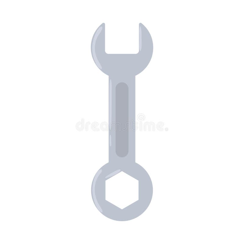 Spanner tool icon stock vector. Illustration of tool - 235973964