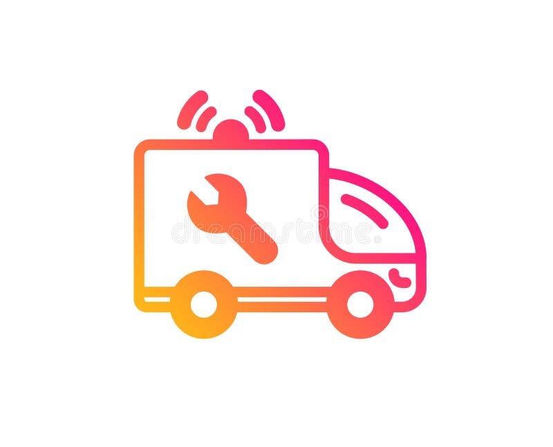 Spanner Tool Icon. Car Repair Service Sign. Vector Stock Vector ...