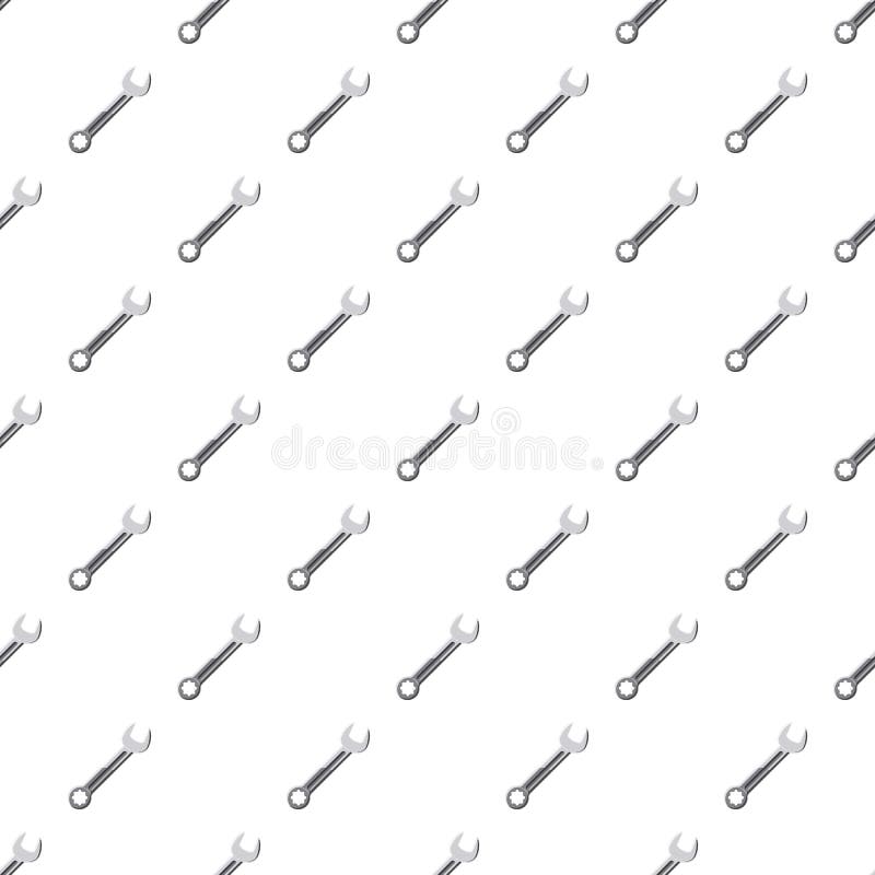 Spanner tool pattern stock vector. Illustration of cartoon - 120213338