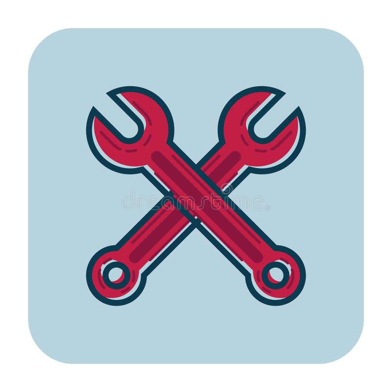 Spanner. Vector Illustration Decorative Design Stock Vector ...