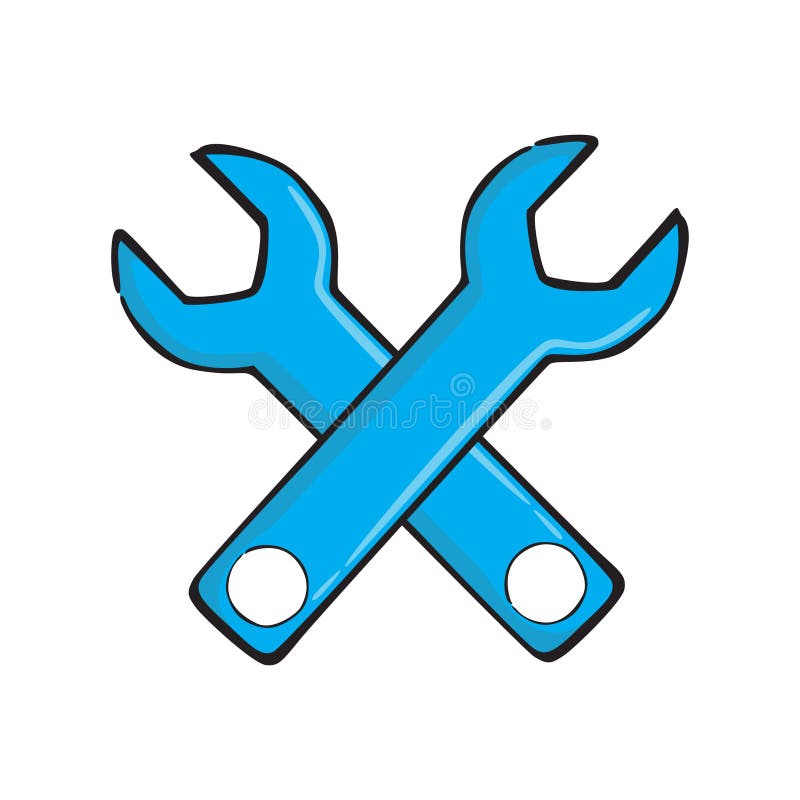 Spanner. Vector Illustration Decorative Design Stock Vector ...