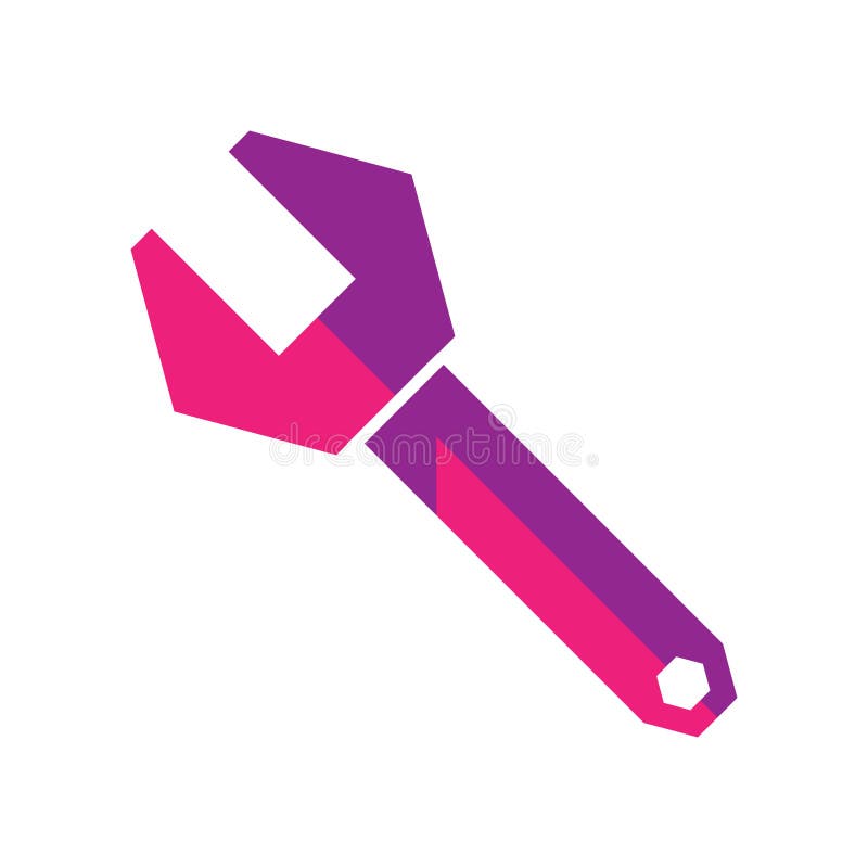 Spanner. Vector Illustration Decorative Design Stock Vector ...