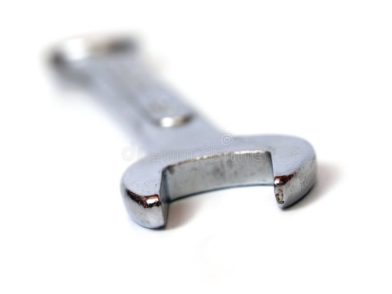 Spanner on white stock image. Image of equipment, repair - 6999871