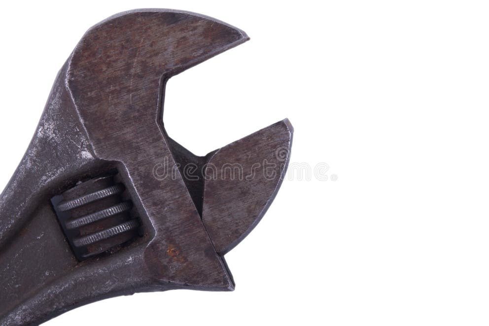 Spanner on white stock photo. Image of dirty, large, rust - 7223374