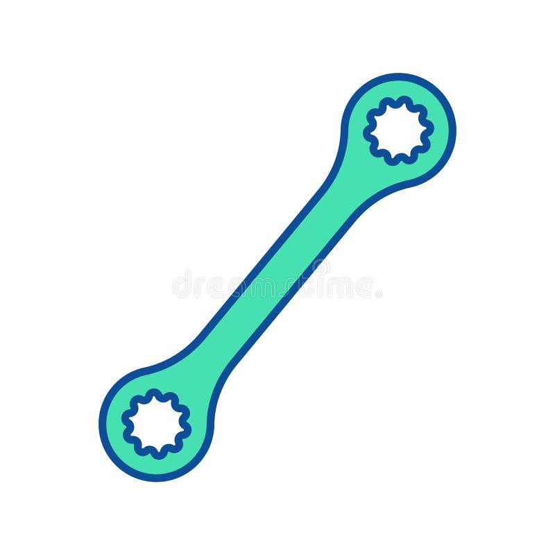 Spanner. Wrench Icon. Construction Tool Stock Vector - Illustration of ...