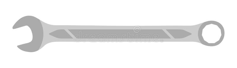 Spanner Wrench Tool Vector Flat Illustration Stock Vector ...