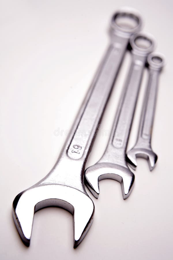 Spanners stock image. Image of chrome, industrial, metal - 3510009