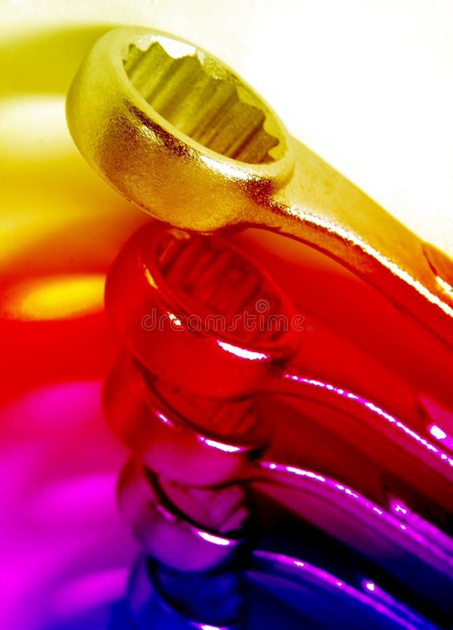 Spanners stock image. Image of shop, engineering, ring - 4392953