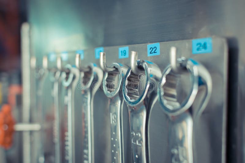 Spanners wrench tools stock photo. Image of handy, collection - 72431302