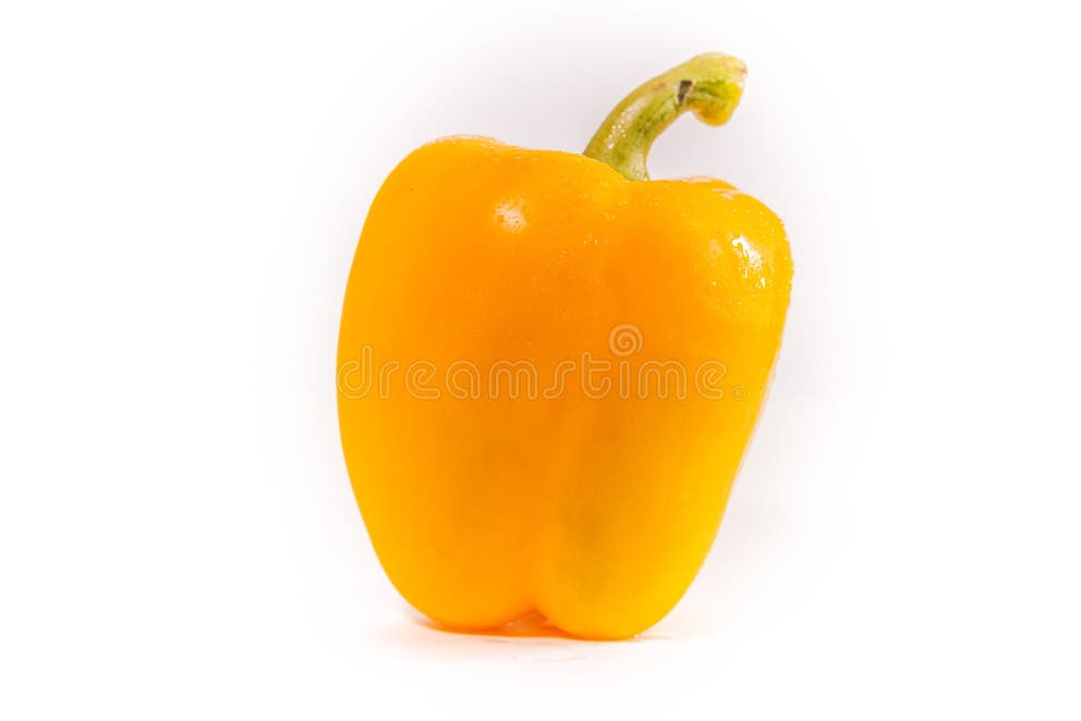 Spansk Peppar I Vit Bakgrund Fotografering för Bildbyråer - Bild av ...