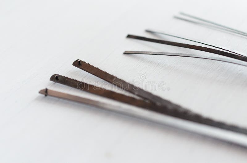 Spare blade for hand saw stock photo. Image of steel - 154107790