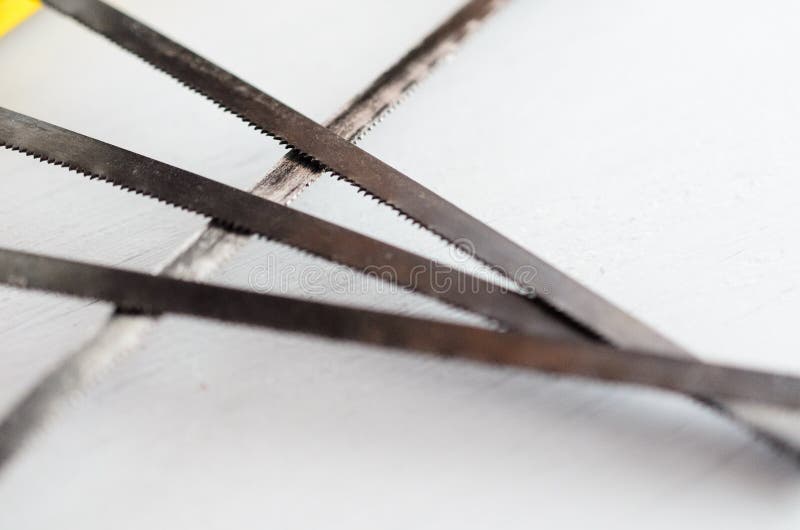 Spare blade for hand saw stock image. Image of object - 157578487