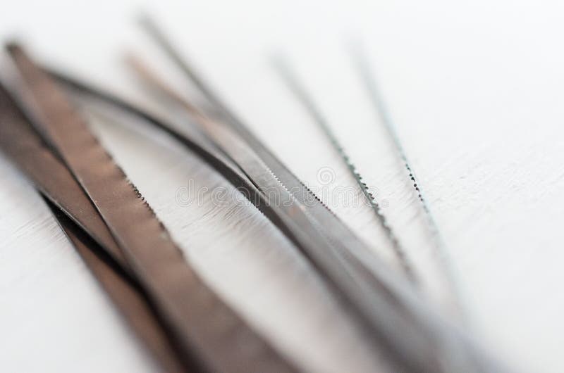 Spare blade for hand saw. stock photo. Image of object - 157578496