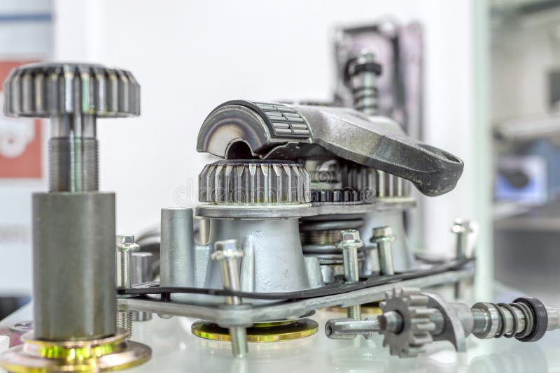 Spare Parts of the Automobile Engine. Stock Photo - Image of chrome ...