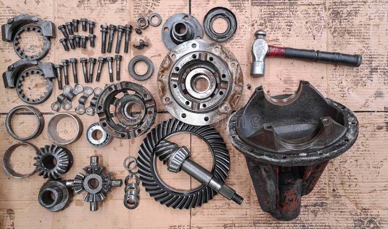 Spare Parts for Old Car Transmissions Stock Photo - Image of mechanism ...