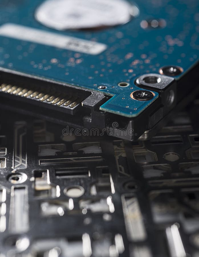 Spare Parts and Parts from Old Computers. Stock Photo - Image of ...