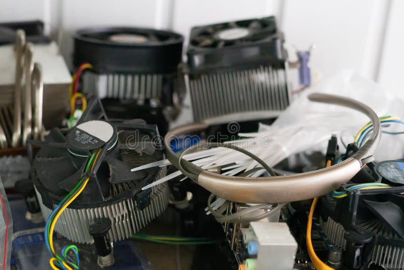 Spare Parts To the Computer at the Service Center Stock Photo - Image ...