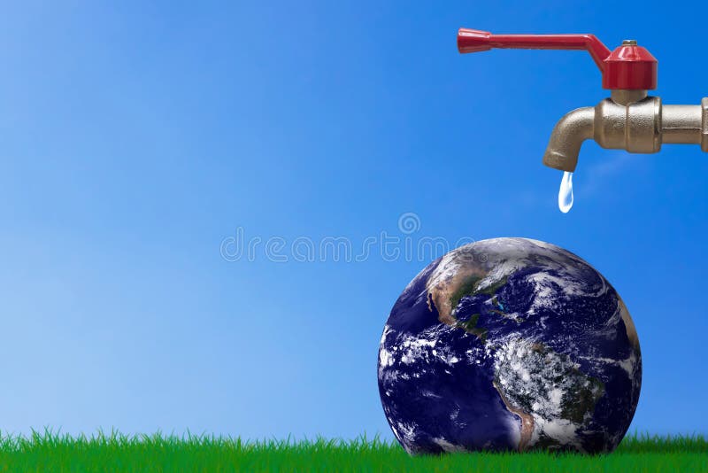 Sparen Waterconcept, De Dag Van Het Wereldwater Stock Afbeelding ...