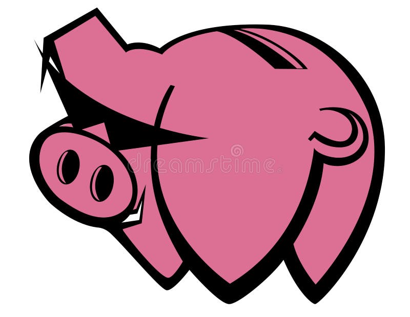 Spargris vektor illustrationer. Illustration av svart - 33328282