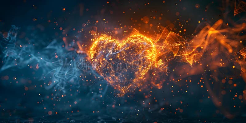 Warm heart stock illustration. Illustration of holidays - 158851838