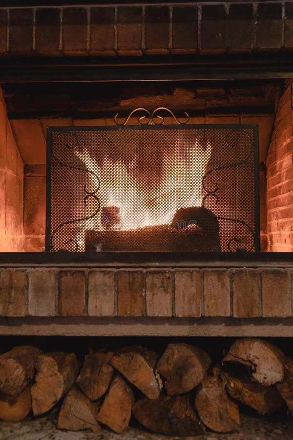 Spark Barrier Put in Front of the Fire, Protection from Fire in the ...