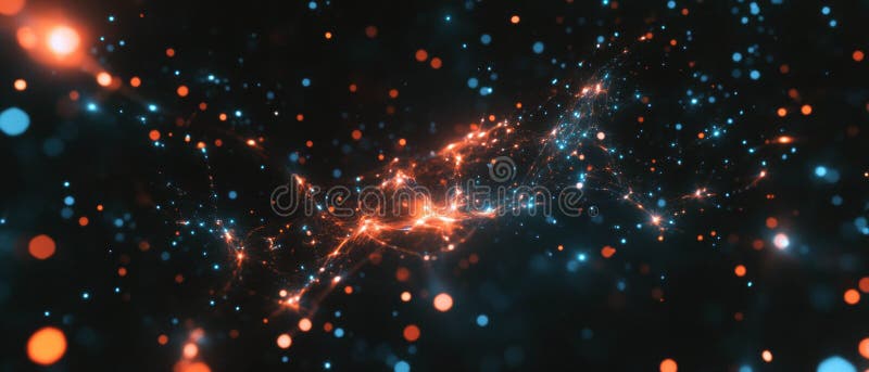 Spark Clusters Create an Intense Display Against a Black Background in ...