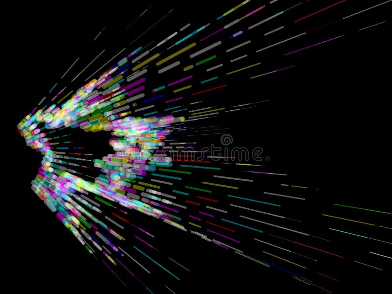 Spark Color Effect on Black. Vector Illustration Stock Vector ...