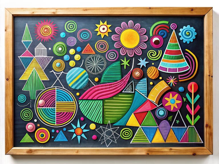 Spark Creativity with Colorful Blackboard Drawing Concepts Easy Ideas ...