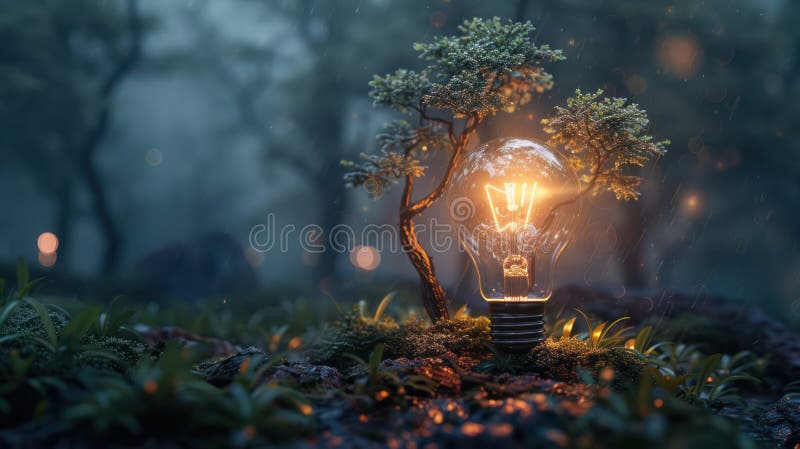 Spark of Creativity: Illustrating the Idea Concept with a Dynamic and ...