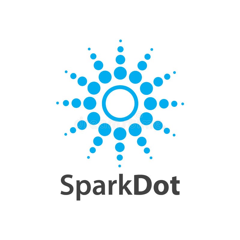 Spark Dot Logo Concept Design. Symbol Graphic Template Element Stock ...