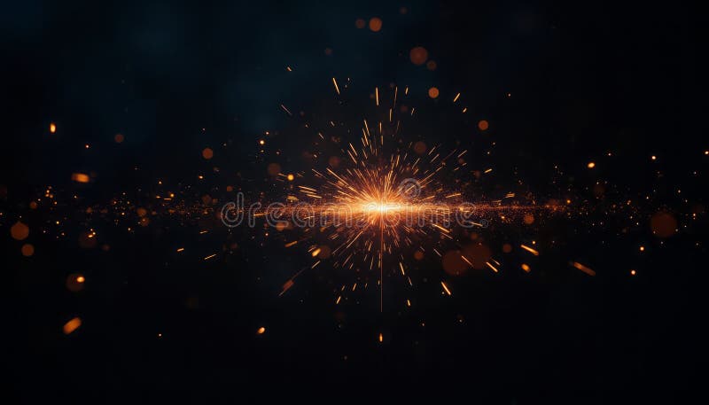 Spark Explosion in Dark Background Stock Photo - Image of fire ...