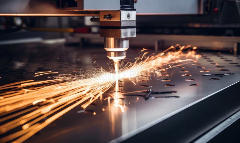 A Spark-Flying Machine Shaping Metal with Precision and Power Stock ...