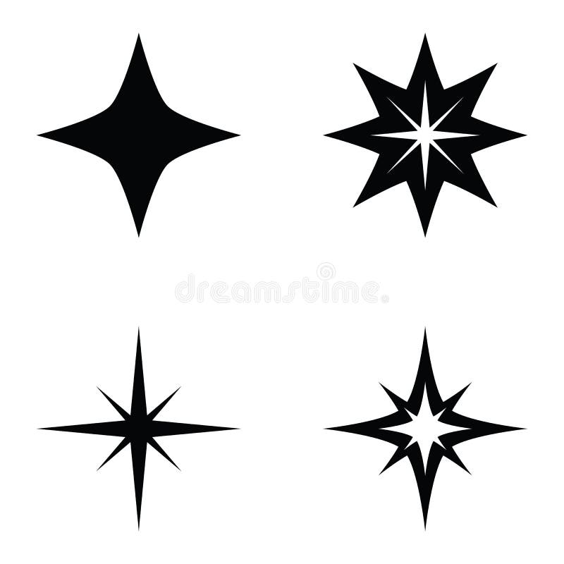 The spark icon set stock vector. Illustration of spark - 102692896