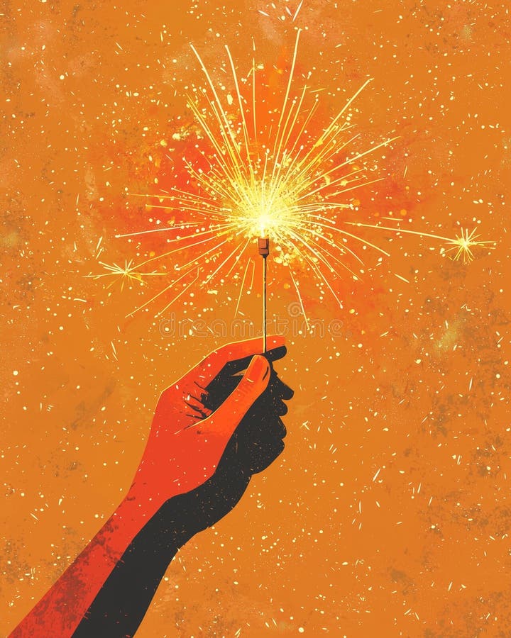 A Spark Igniting Small Fireworks, Symbolizing Small Habits Leading To ...