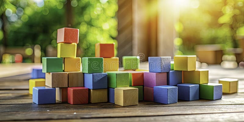 Spark Imagination and Learning with Colorful Building Blocks a Tabletop ...