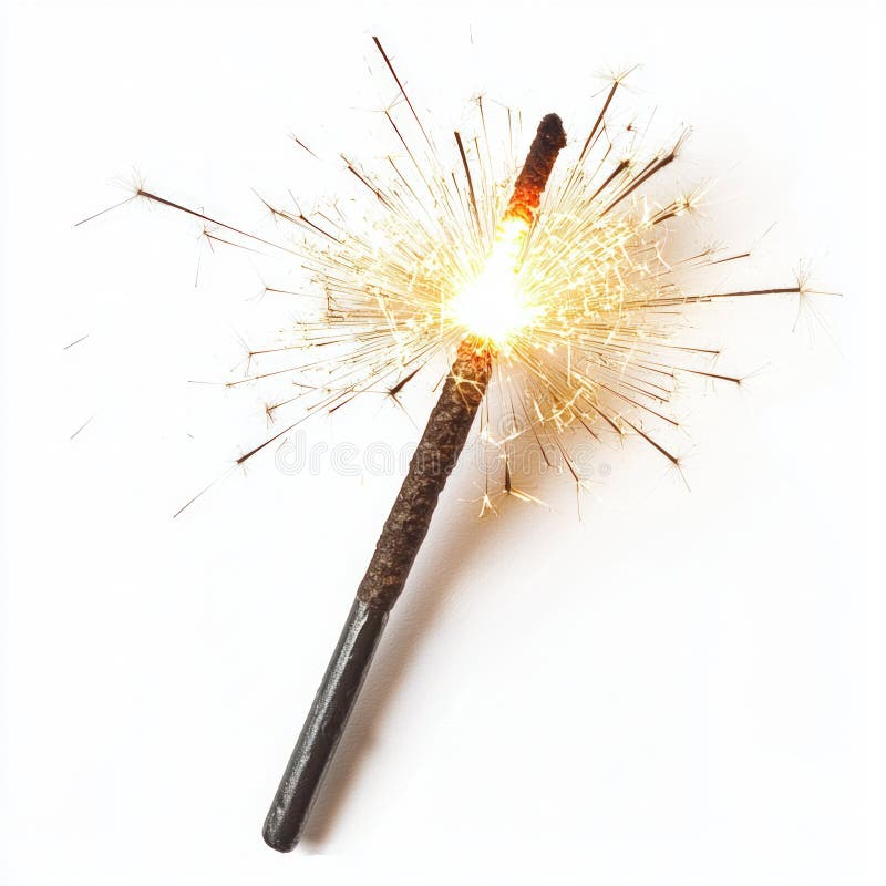 Spark isolated on white stock photo. Image of celebratory - 369045040