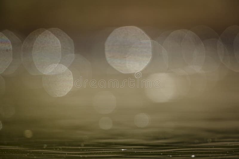 Spark Light in Water Level for Natural Backgroud Stock Image - Image of ...