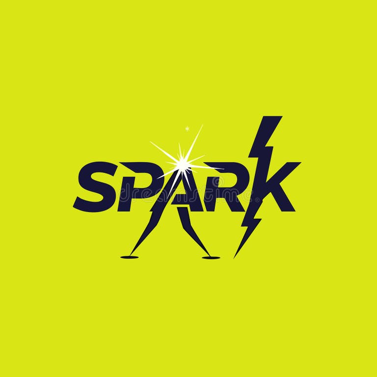 Spark Logo Design stock illustration. Illustration of creative - 395525511