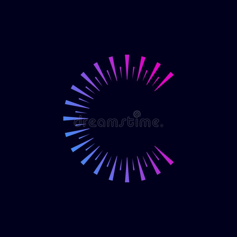 Spark Circle Logo Vector Icon Template Stock Vector - Illustration of ...