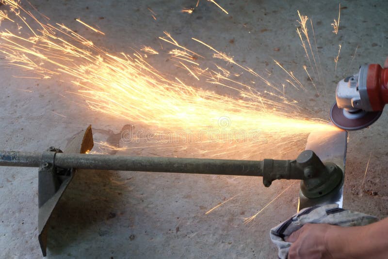 Spark machine stock image. Image of construction, fire - 65716275
