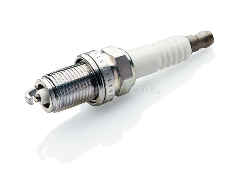 Spark plug stock photo. Image of isolated, vehicle, steel - 14331088