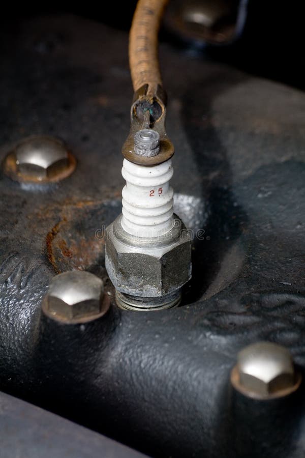 Spark plug stock photo. Image of auto, wire, plug, engine - 2967632