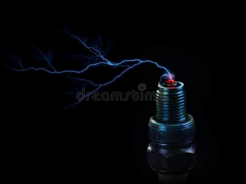 Energized Spark Plug stock image. Image of engine, energy - 677007