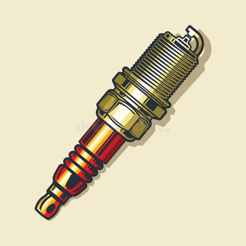 Spark Plug. Color Illustration of Spark Plug. Design Element for Logo ...