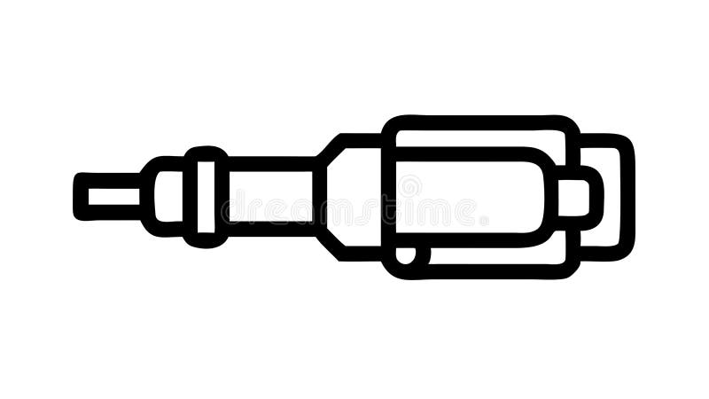 Spark Plug Engine Component Vector Icon Illustration, Vector Design ...