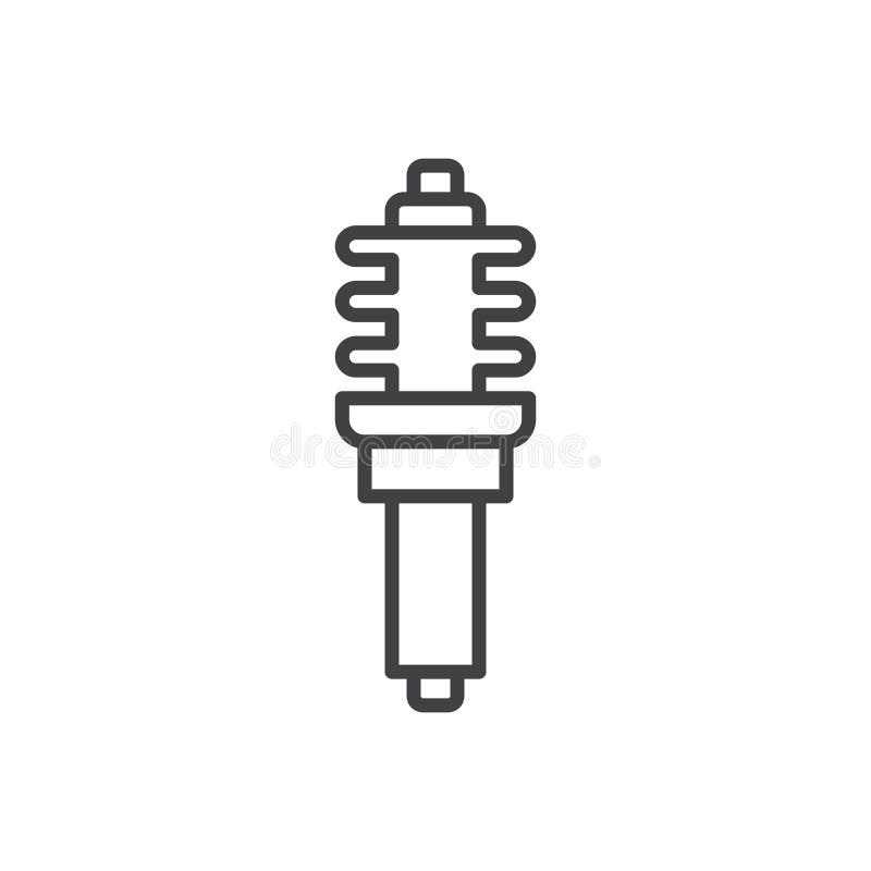 Spark Plug Icon stock vector. Illustration of maintenance - 393157877