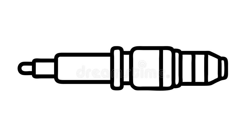 Spark Plug Icon Automotive Engine Ignition Component, Vector Design ...