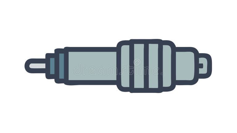 Spark Plug Icon: Engine Automotive Symbol Vector, Vector Design ...
