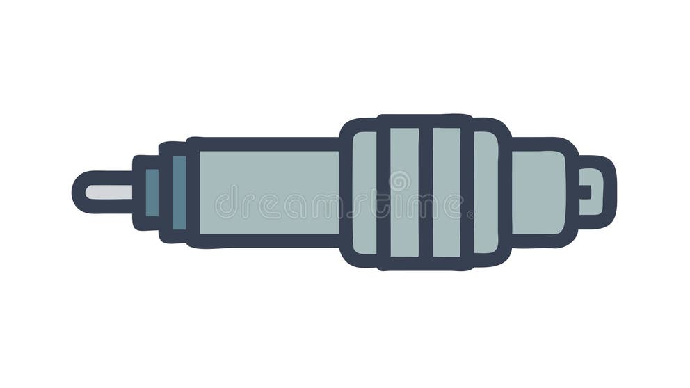 Spark Plug Icon: Engine Automotive Symbol Vector, Vector Design ...